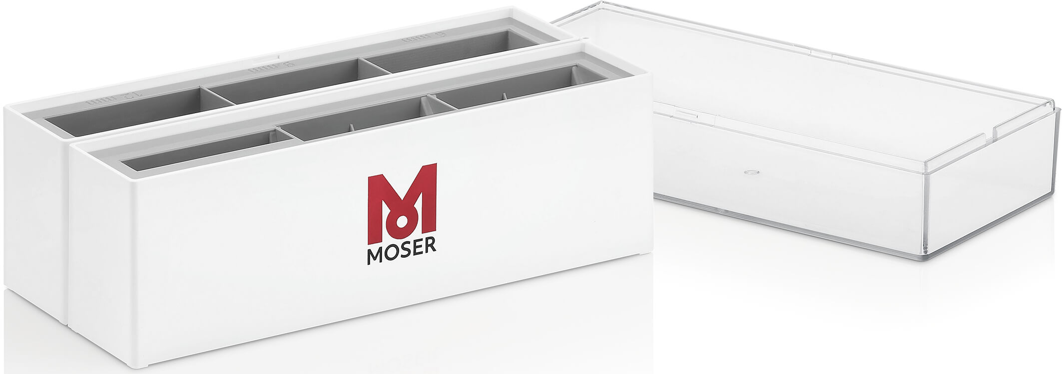 Aufbewahrungsbox ohne Aufsteckkämme